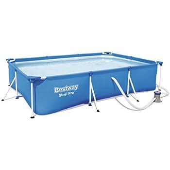 Bestway Steel Pro Frame Pool Set Rechteckig Blau 300 X 201 X 66 Cm
