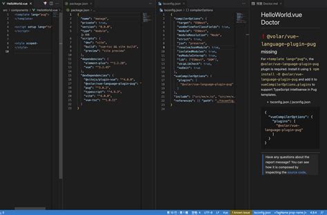 package installed ` volar vue language plugin pug missing` but showing missing · issue 2272
