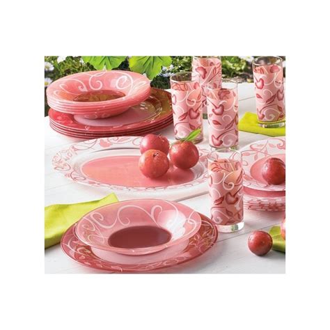 Servizio Piatti Da Tavola In Arcopal Pz Plenitude Rouge