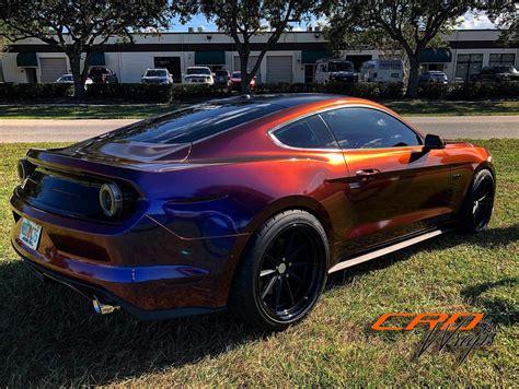 Full Color Change Wrap On A 2017 Mustang CRD Wraps