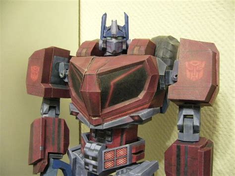 Detailed And Articulated Wfc Optimus Papercraft Figure Artofit