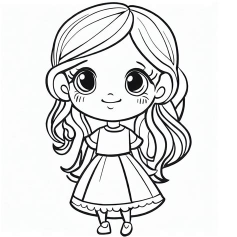 Coloriage Petite Fille Heureuse T L Charger Et Imprimer Gratuit Sur