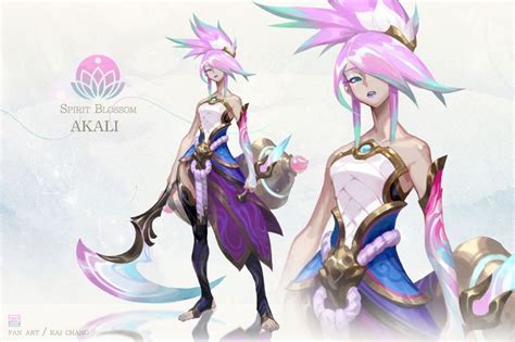 Artstation Spirit Blossom Akali Kai Chang Character Art League