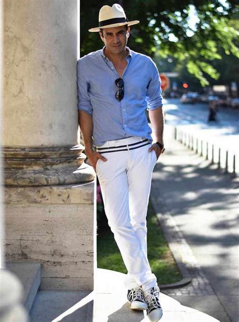 Como Combinar Un Pantalon Blanco Hombre Colores Y Combinaciones