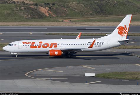 HS LGK Thai Lion Air Boeing 737 8GP WL Photo By Swisse ID 1591256