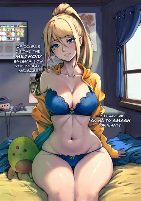Samus Aran Super Smash Bros And 1 More Drawn By Missfaves Danbooru