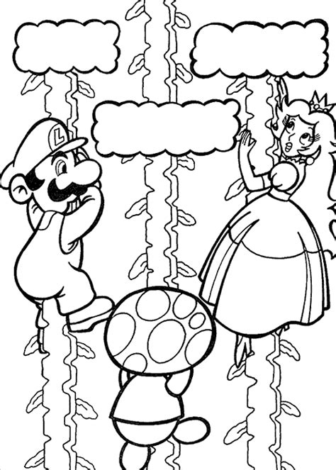 Super Mario Tegninger Til Fargelegging For Barn Bilder Figurer