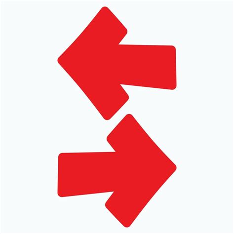 Red Arrow Icon Vector EPS 10 18814549 Vector Art At Vecteezy