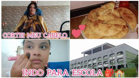 Cortei Meu Cabelo Indo Para Escola Youtube