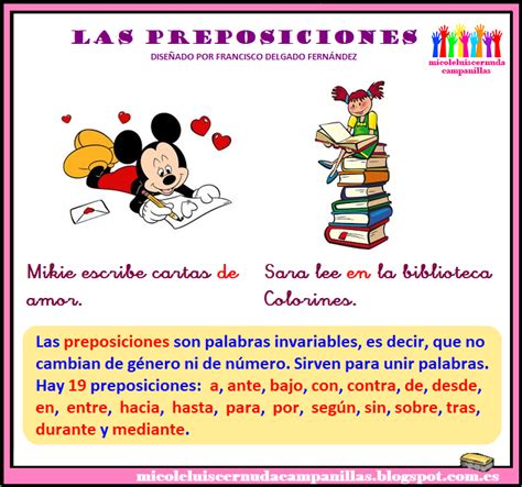 Mi cole Luis Cernuda Campanillas T 11 4º Las preposiciones y