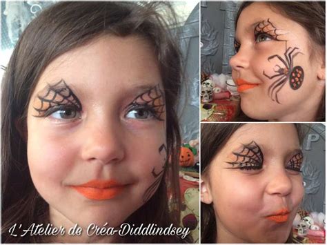 Maquillage Makeup Halloween sur Alyssonne araignée je te vois Le