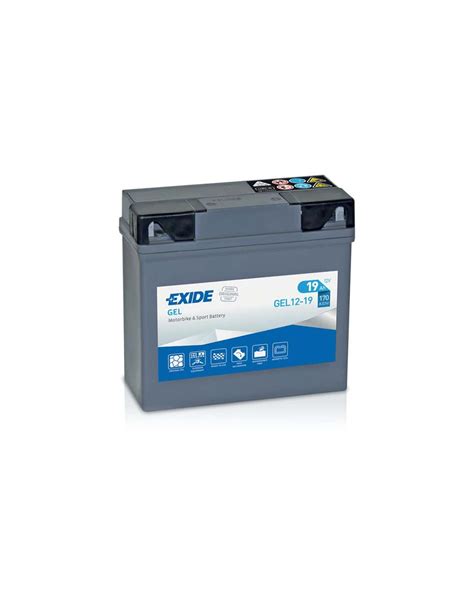 Batería de Moto Exide Gel 12 19 12V 19Ah 170 A