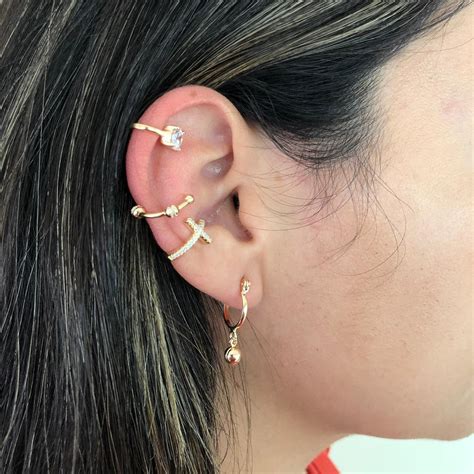 Status Semijoias Piercing de pressão zircônia 0207476