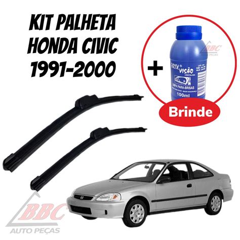 Kit Palhetas Limpador De Parabrisa Dianteiro Honda Civic