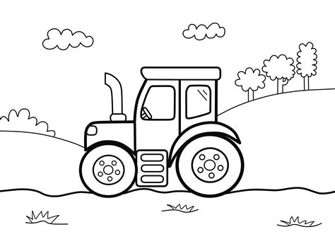 Traktoren Ausmalbilder Kreativität für Kinder entdecken