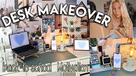 Desk Makeover Motivation F R Back To School Mavie Noelle Youtube