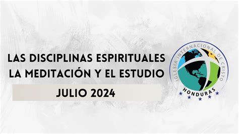 Ense Anza B Blica Las Disciplinas Espirituales La Meditaci N Y El