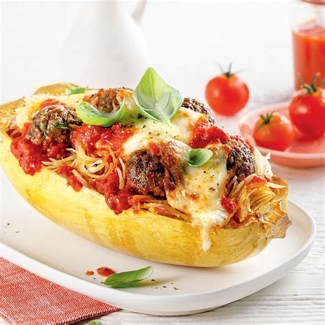 Courge Spaghetti Gratin E Aux Boulettes De Viande Les Recettes De Caty