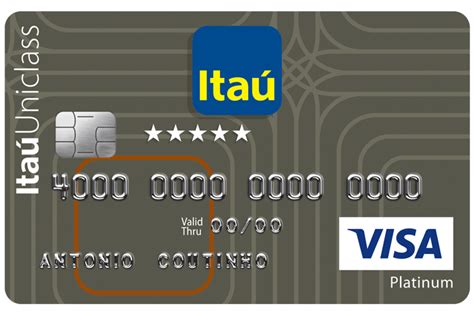 Cartão de Crédito Platinum Visa Itaú Uniclass