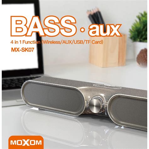 MOXOM MX SK07 4 In 1 Wireless Bluetooth Speaker Sound Bar For Home