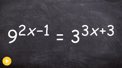 how to solve an exponential equation with two different bases youtube