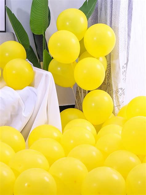Bexiga Balão Liso Amarelo Amarela 9 Polegadas 50 Unidades Elo7