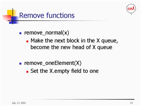 remove functions