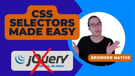 secrets to finding dom elements with css selectors in javascript youtube