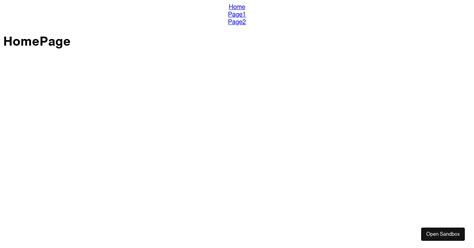 React Routing Codesandbox