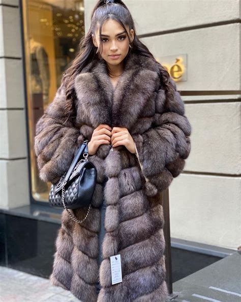Daria Fur Fashion Womens Fashion Sable Fur Coat Sexy Women Women