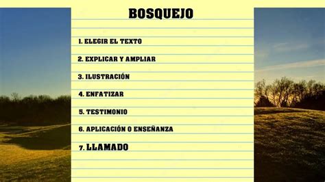 Qué es un bosquejo y cómo se prepara