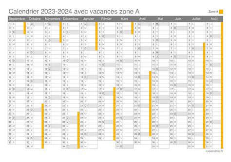 Calendrier Scolaire 2023 2024 Pdf Zone A Image To U