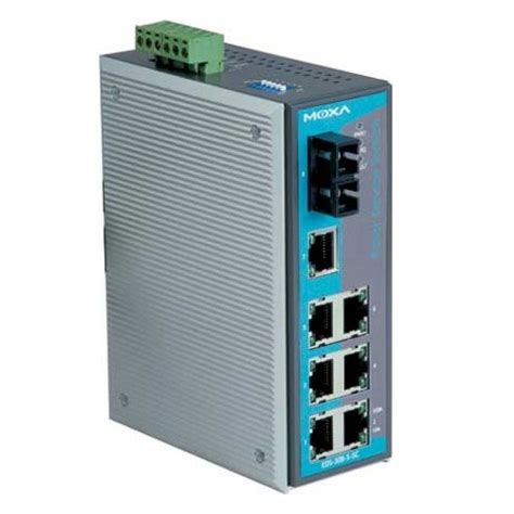 MOXA EDS 308 S SC Unmanaged Ethernet Switches Easy World Automation