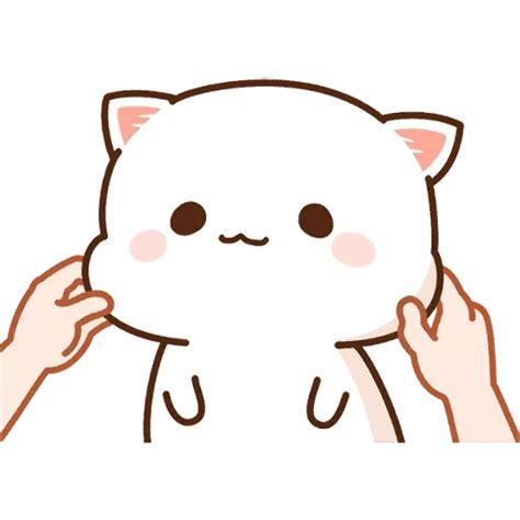 Mochi Mochi Peach Cat WhatsApp Stickers Stickers Cloud