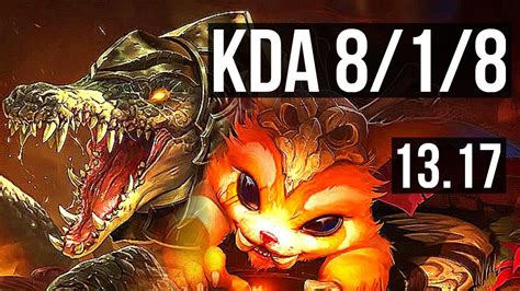 Renekton Vs Gnar Top Legendary Games Na Challenger