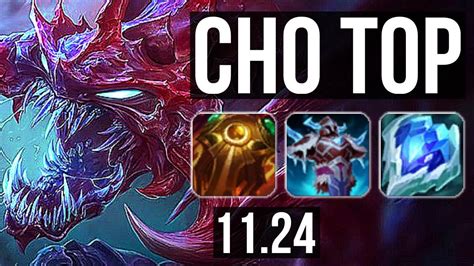 CHO GATH Vs IRELIA TOP 8 Solo Kills Rank 9 Cho BR Master 11 24