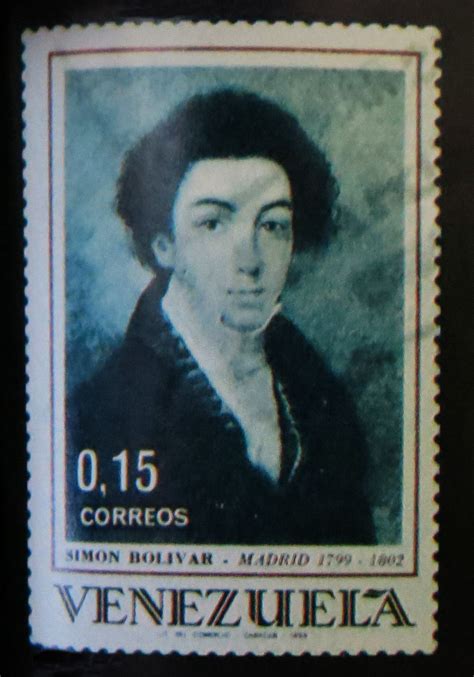 Estampilla Venezolana De Simon Bolivar 1983 Mona Lisa Person Dream