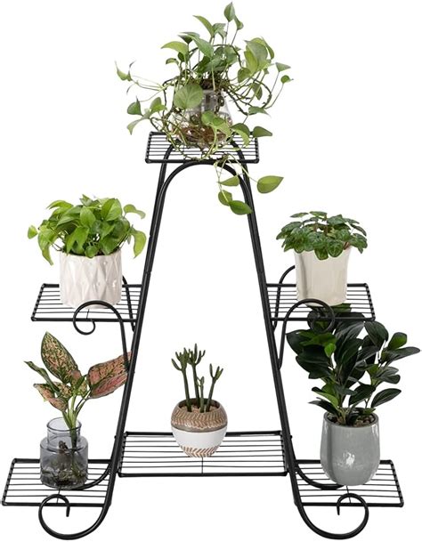 Amazon SORKA 5 Tier 6 Potted Metal Plant Stand Indoor Outdoor