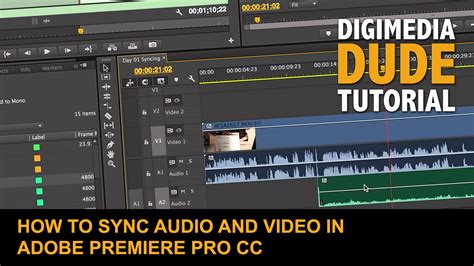 How To Sync Audio And Video In Adobe Premiere Pro CC YouTube