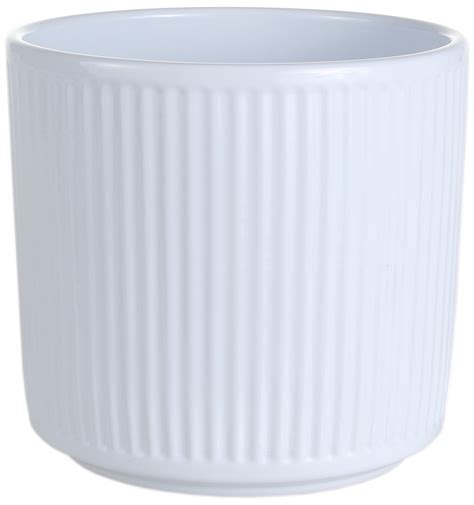 Osłonka doniczki ceramiczna Walec 12cm biała Cermax Leroy Merlin
