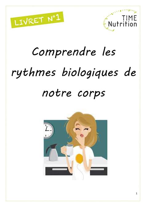 Comprendre Les Rythmes Biologiques De Notre Corps Pdf