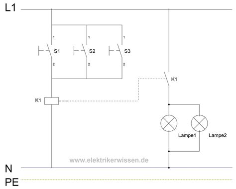 Stromstoßschaltung Aufbau und Funktion