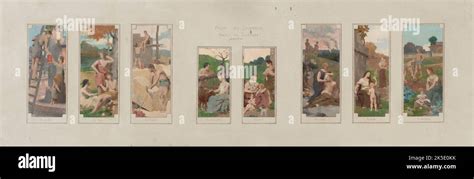 Sketch for the salle des fêtes in the town hall at Courbevoie