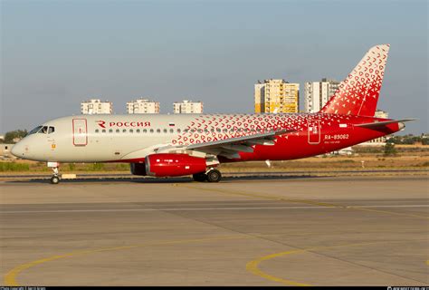 RA 89062 Rossiya Russian Airlines Sukhoi Superjet 100 95B Photo By