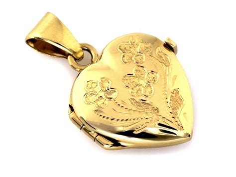 WISIOREK ZŁOTY PUZDERKO SEKRETNIK SERDUSZKO 585 12110213765