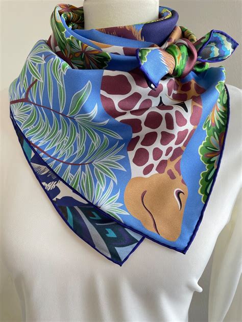 Silk Twill Scarf Shawl Wrap Silk Bandana Silk Hair Scarf Etsy