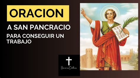 Oración Poderosa a San Pancracio para conseguir trabajo YouTube