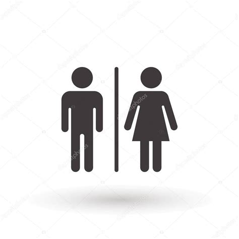 icono del inodoro o logotipo símbolos WC letrero de inodoro Cuarto de