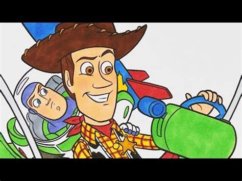 Toy Story Coloring With Buzz Lightyear Woody Rc Car Youtube