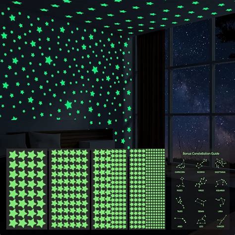 ECHOCUBE 521pz Stelle Fluorescenti Adesive Soffitto Stella Luminescente